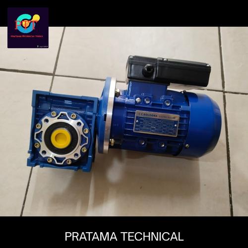 Jual Wormgear NMRV 050 Set motor aero 0,5HP 1 phase gearbox nmrv 050 ...