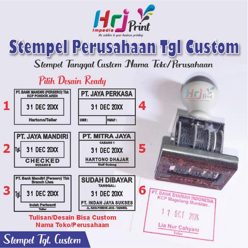 Jual Cetak Stempel Tanggal Custom | Cetak Stempel Tanggal Desain Custom | Stempel Tanggal Bulan ...