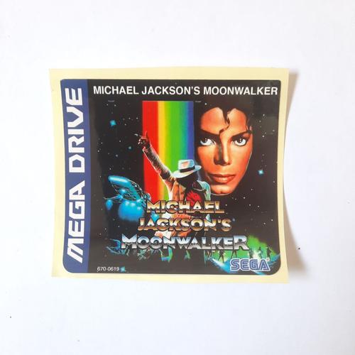 Jual Stiker Label Kaset Sega Michael Jackson Moonwalker Cover Game ...