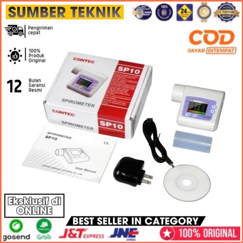 Jual Contec SP10 Digital Spirometer Lung Breathing Diagnostic Spirometry PE - Jakarta Pusat ...