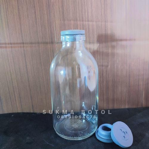 Jual botol kaca infus/asi 250ml tutup karet - Karet Tebal - Kota Depok ...