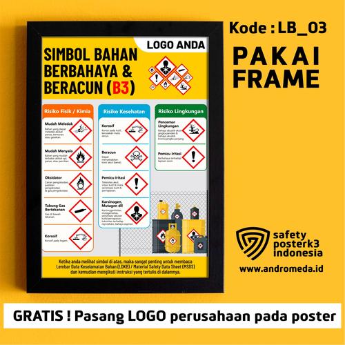 Jual Safety Poster Slogan K3 Ketahui dan Pahami Selalu Simbol Bahan ...