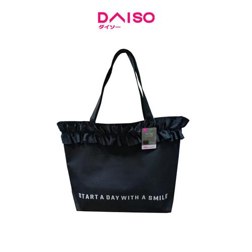 Jual Daiso Tote Bag -With Frill - 1.01ft x 1.01ft x 3.93in - 31cm x ...