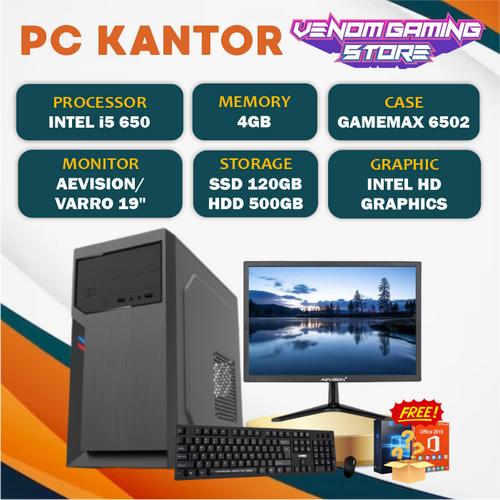 Jual CPU Rakitan Core i5 |RAM 4GB HDD 500GB SSD 120GB| Komp Kantor ...