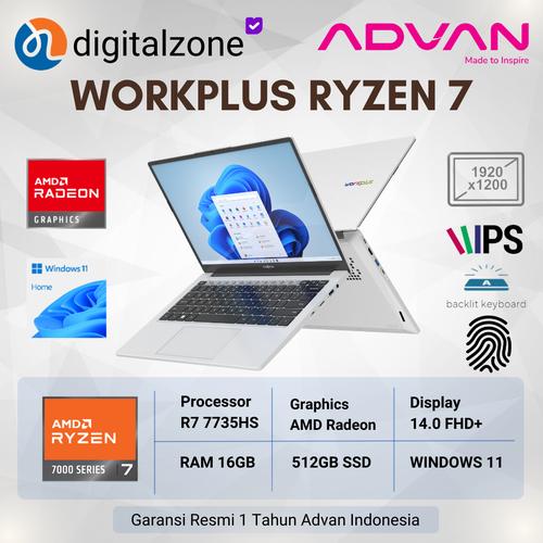 Promo Advan WorkPlus Ryzen 7 7735HS - WORKPLUS AMD - ADVAN WorkPlus R7 ...