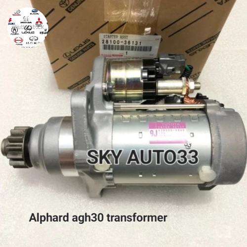 Jual dinamo starter original toyota alphard agh30 transformer genuine ...