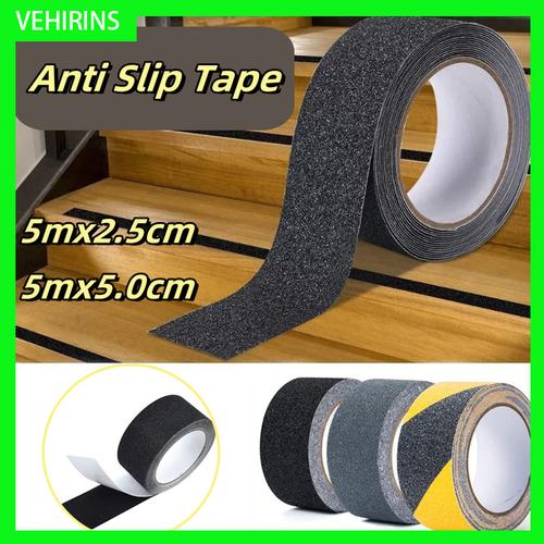 Jual Anti Slip Tape 5Mx5CM/Lakban Anti Licin Hitam/Anti-skid Warning ...
