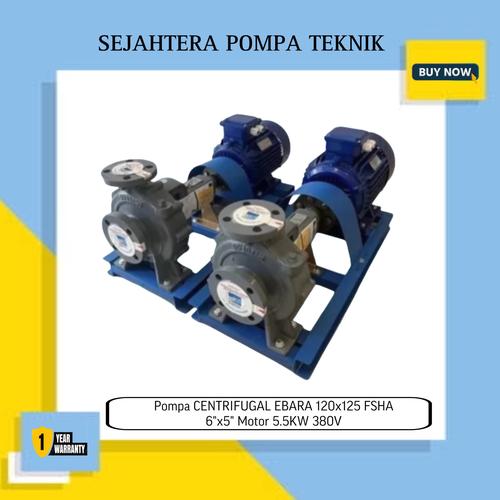 Jual Pompa CENTRIFUGAL EBARA 120x125 FSHA 6"x5" Motor 5.5KW 380V ...