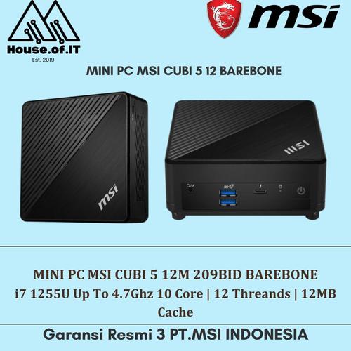 Promo Msi Cubi i7 Gen 12 Msi Cubi i7 1255U Mini PC Intel i7 Gen 12 Cubi ...