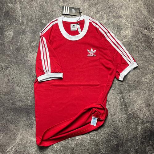 Promo Kaos Adidas Pria Adicolor Merah Trefoil Classic Full Tag Label ...