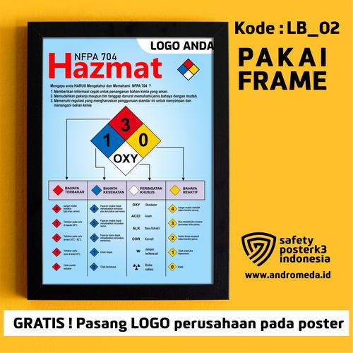 Jual Safety Poster Slogan K3 Ketahui dan Pahami NFPA 704 Kimia Limbah ...