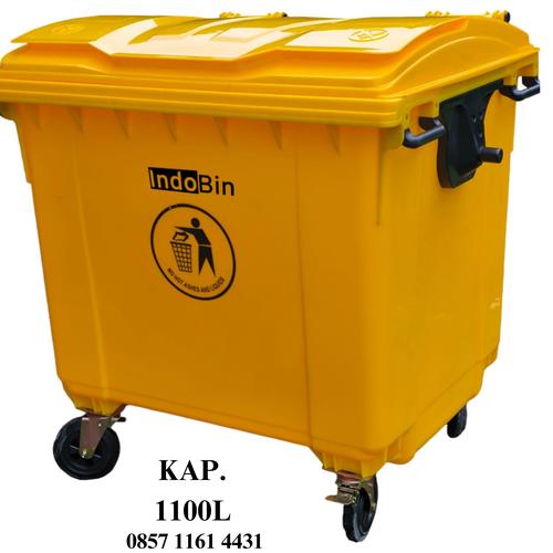 Jual Tempat sampah / bak sampah besar dorong kapasitas 1100 liter ...