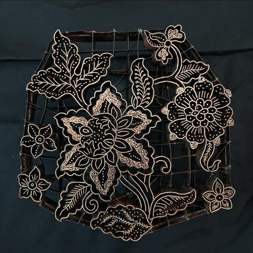 Jual canting cap batik tembaga motif bunga setaman besar alat cap batik ...