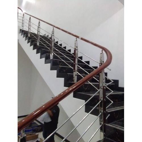 Jual HANDRAILING HANDRAIL HANDLE PVC TIANG RAILING TANGGA COKLAT TUA ...