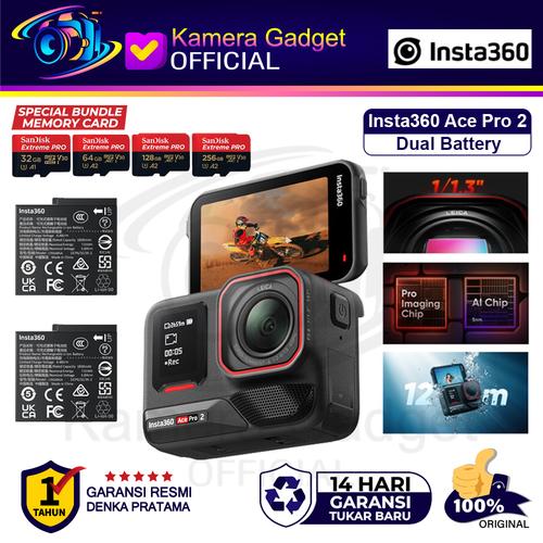 Promo Insta360 Ace Pro 2 Single Battery / Dual Battery + Xplorer Grip ...