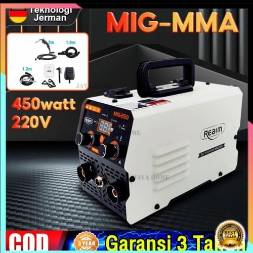 Jual Reaim Mesin Las Mig 450 Watt Las Listrik Welding Machine Mesin Travo L - MIG-250(MMA+MIG ...