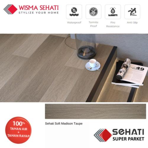 Promo Sehati Super Parket Lantai SPC Lantai Kayu Jati Japandi Merbau ...