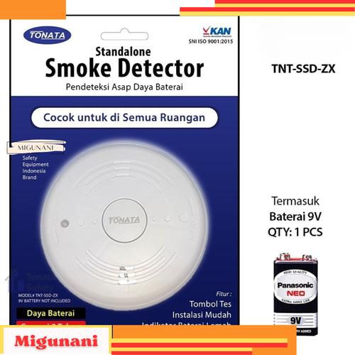 Promo Standalone Smoke Detector Sensor Photoelectric Tonata ...