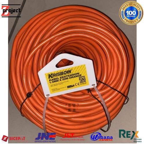 Jual KRISBOW Kabel Ekstensi 50 Meter Extension Kabel 50 Mtr Krisbow ...