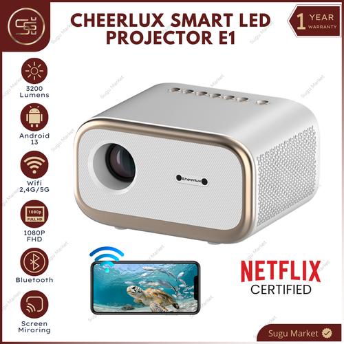 Promo Proyektor Cheerlux E1 Android 200 Ansi Lumens RAM 1GB ROM 8GB ...