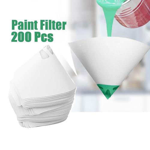 Jual 200 Pcs Filter Cat Corong Kertas Cat Putih/Kertas Nilon/100u ...