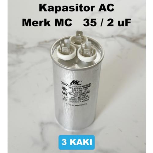 Jual Kapasitor AC Capasitor AC 3 kaki merk MC 35 / 2 uF / MIKRO - Kab. Tangerang - VORSE | Tokopedia
