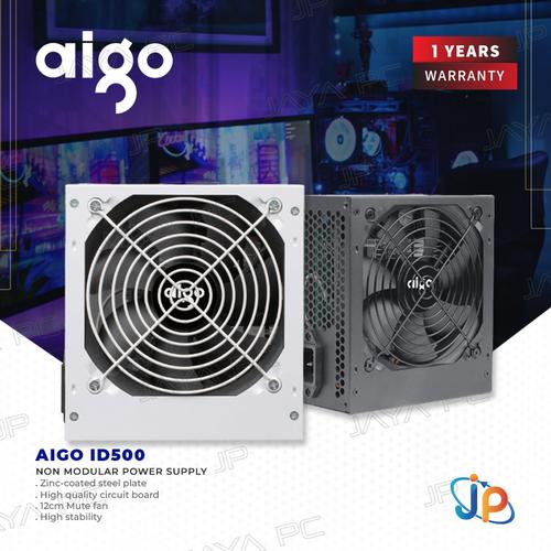 Jual Aigo ID500 500W PSU - Power Supply 500Watt - Hitam - Jakarta Pusat ...