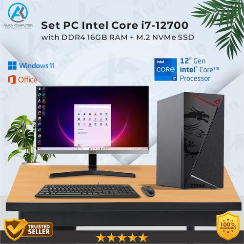 Jual Set PC Komputer Intel Core i7-12700 Gen-12 RAM 16GB SSD || Frameless - Kab. Tangerang ...