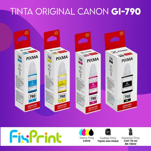 Promo Canon GI-790 GI790 GI 790 Black Cyan Magenta Yellow Tinta G2010 ...
