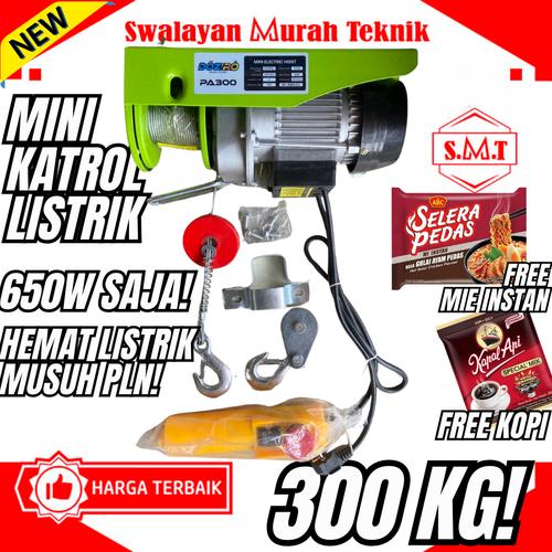 Jual DOZIRO PA300 Mini Electric Hoist 300 kg - 150/300 600 Watt Katrol ...