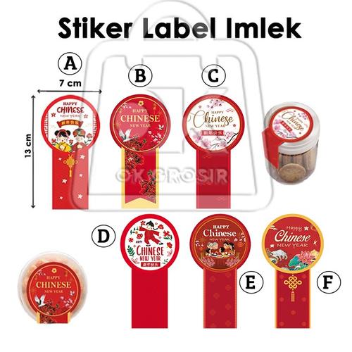 Promo Sticker Label Imlek / Label Toples Kue Imlek (isi 10 Pcs) - Label ...