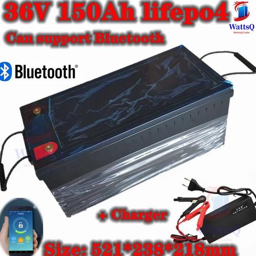 Jual lifepo4 36V 150AH lithium battery Bluetooth BMS APP for5000w 2000W ...
