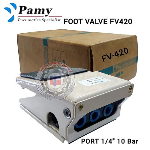 Jual Foot Valve Pneumatic FV420 Port 1/8" Pedal Control Pressure FV-420 ...