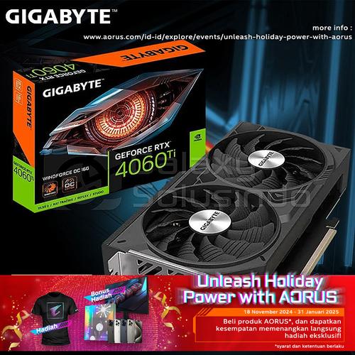Promo GIGABYTE GeForce RTX 4060 TI WINDFORCE 16GB OC GDDR6 - VGA ...