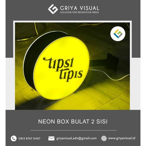 Jual NEON BOX BULAT 2 SISI TIPIS TIPIS - Jakarta Selatan - Griya Visual ...