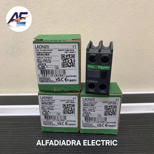 Jual Auxiliary Contact Block 2NO LADN20 SCHNEIDER ORIGINAL -Tipe baru ...