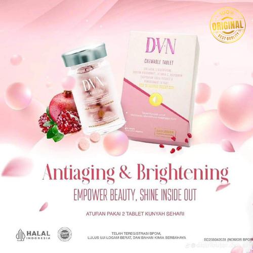 Jual DVN Collagen original Permen Tablet Kunyah (1 botol = 60 tablet ...