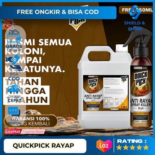 Jual OBAT PEMBASMI RAYAP SEMPROT QUICKPICK (FREE 250ML) Spray Racun ...