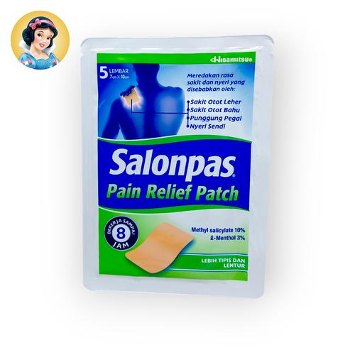 Jual SALONPAS Pain Relief Patch 1 sachet isi 5 lembar ukuran 7cm x 10cm ...