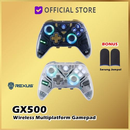 Jual Rexus Gladius GX500 Wireless Multiplatform Gamepad Gaming Joystick ...