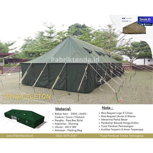Promo TENDA PLETON TNI BARAK MILITER | TENDA REGU KOMANDO SERBAGUNA ...