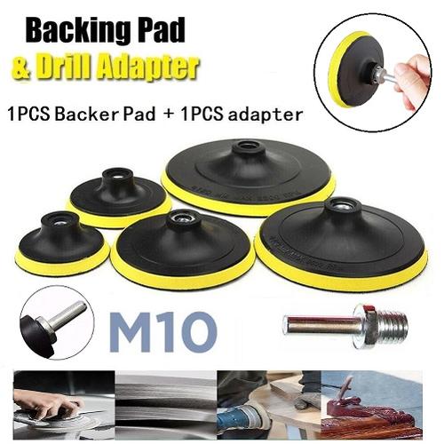 Jual Backing Pad Plate 3 /4 / 5 / 6 inch + Adapter M10 Tatakan Mesin ...