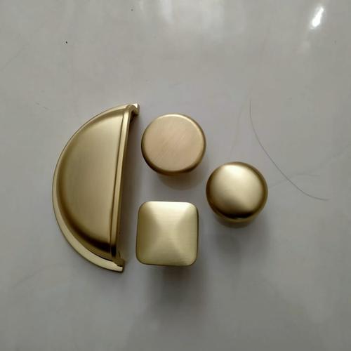 Jual Brushed Gold Cup Handle Bentuk Kerang Setengah Mangkuk Tarikan ...