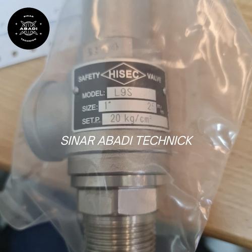 Jual HISEC SAFETY VALVE STAINLESS STEEL SS304 DRAT 1/2" INCH 20 kg ...