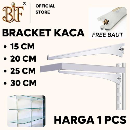 Jual Daun Bracket Kaca / Bracket Kaca / Siku Bracket Besi Penyangga Rak ...