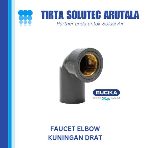 Jual Elbow / Knee Drat Dalam 1/2" x 3/4" inch PVC Rucika - Jakarta ...
