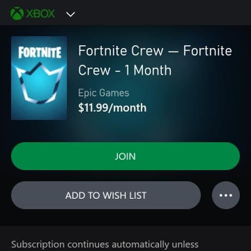 Jual Fortnite Crew Xbox One | Series X/S | PC | Android | PS | Nintendo ...