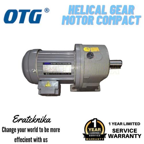 Jual OTG Compact Helical Gear Motor 0.1kw 1/8hp H-16 Ratio (3-15)A 3 ...