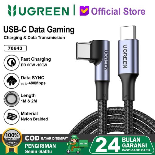 Promo UGREEN Kabel Data Gaming PD Type-C To Type-C Fast Charging 100W ...