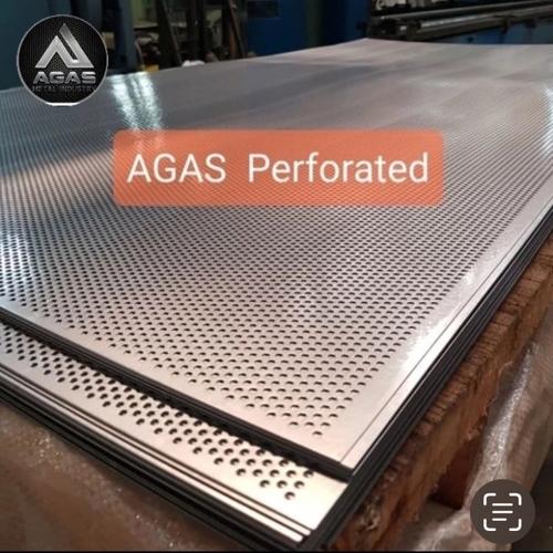 Jual Plat Lubang Perforated Besi 0.8mm 100x200cm dengan Lubang Diameter ...